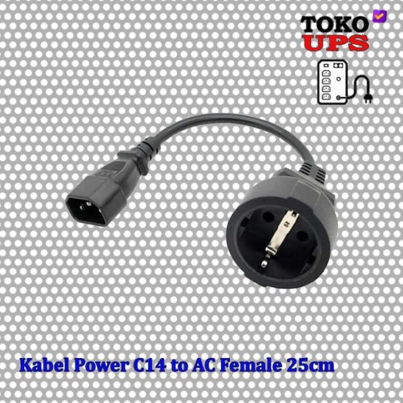 Jual Kabel Power Cpu C14 To Eu 2 Lubang Colokan Listrik Di Seller ...
