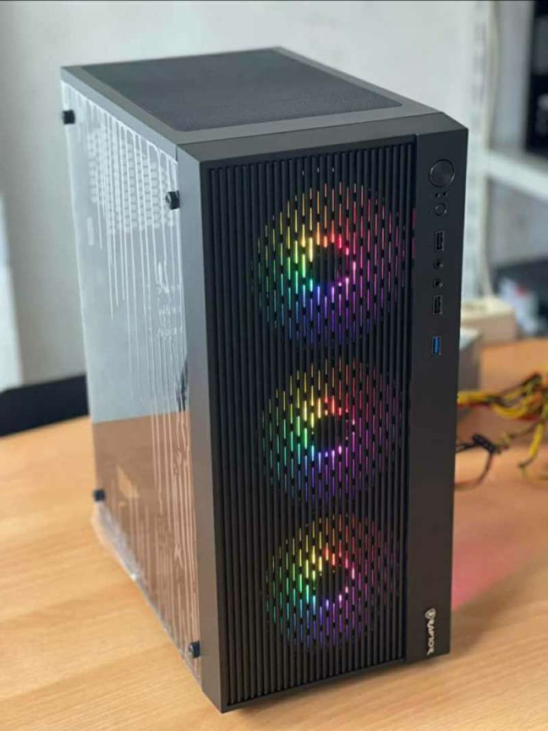 Jual Casing Pc Power Up Raptor Sentinel Mid Tower Atx With 3 Fan Case ...