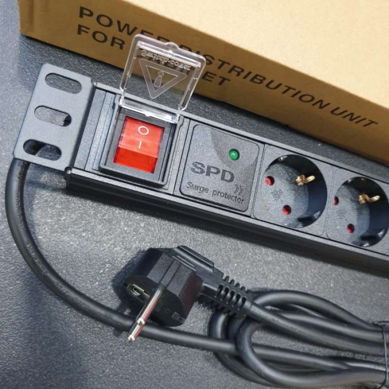 Jual Pdu Power Distribution Unit 8 / 10 Port Hole German Outlet 1,8 ...
