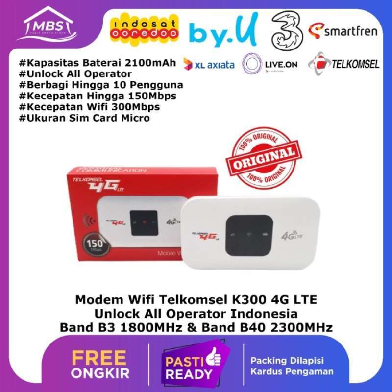 Jual Modem Wifi Telkomsel Mifi 4g Lte Unlock All Operator - K300+telkomsel Di Seller Sweet Shop ...