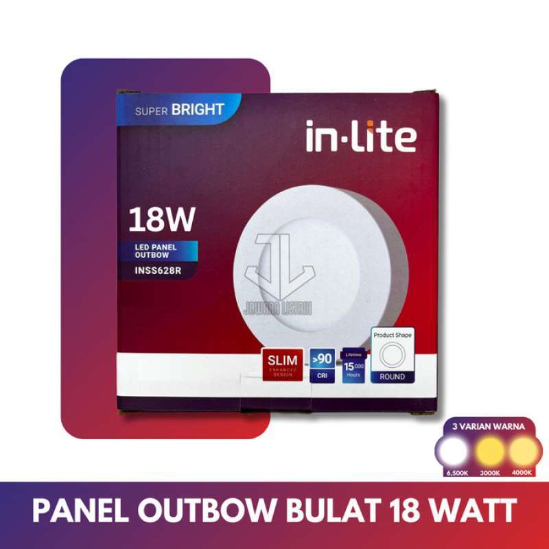 Promo Inlite Led Panel Inlite In-lite 18w 18 W 18 Watt Bulat Inss628r ...