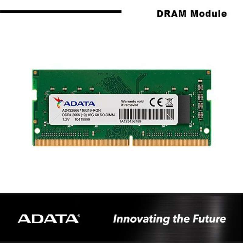 Promo Adata Ddr4 3200mhz 16gb (1x16gb) - Ram Sodimm Single Channel ...