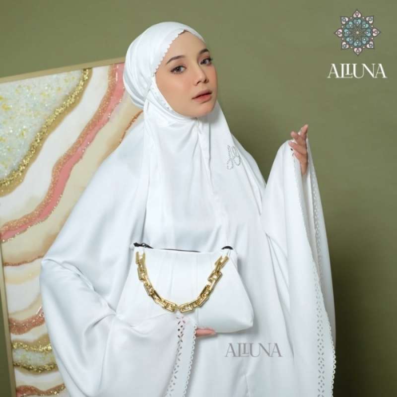 Promo Alluna - Mukena Dewasa Silky Daily Lasercut 2in1 Chain Series ...