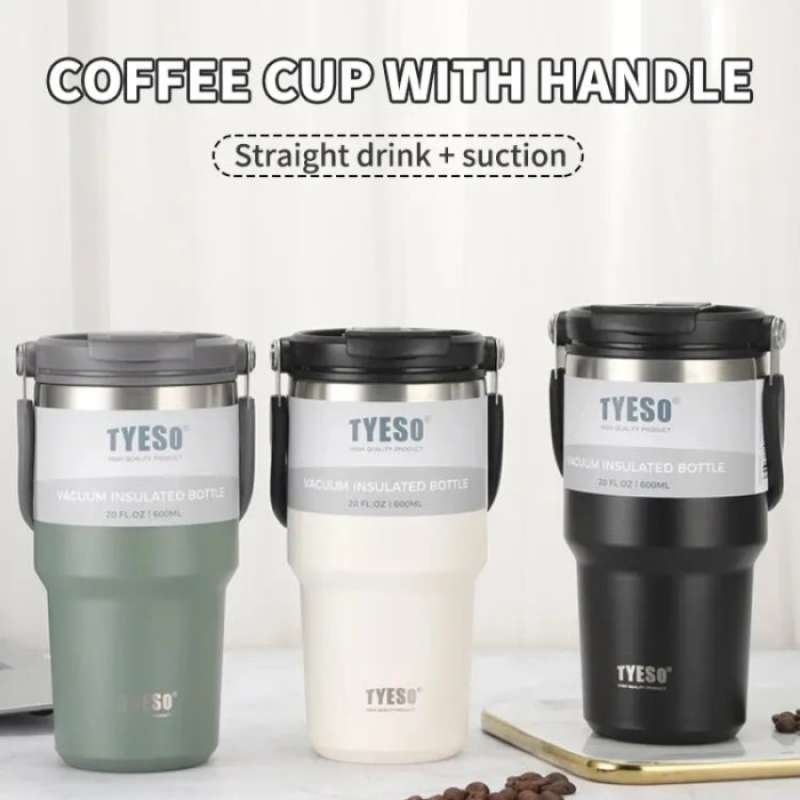 Promo Tumbler Tyeso Gelas Kopi 600 Ml Botol Minum Tahan Dingin Sale Diskon 32% Di Seller Tubruks ...
