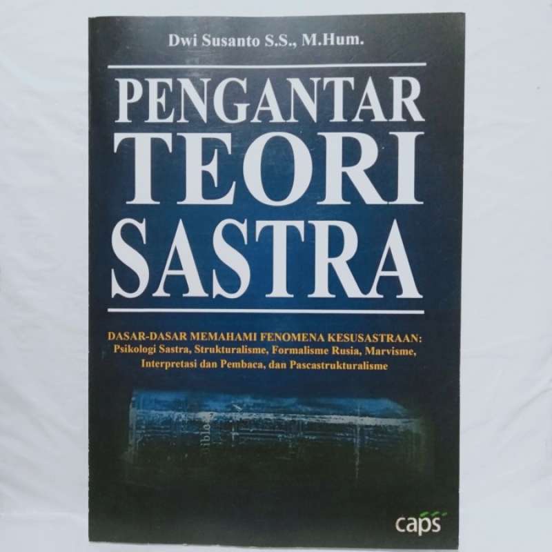 Jual Buku Pengantar Teori Sastra Dwi Susanto Di Seller Velvet Store ...