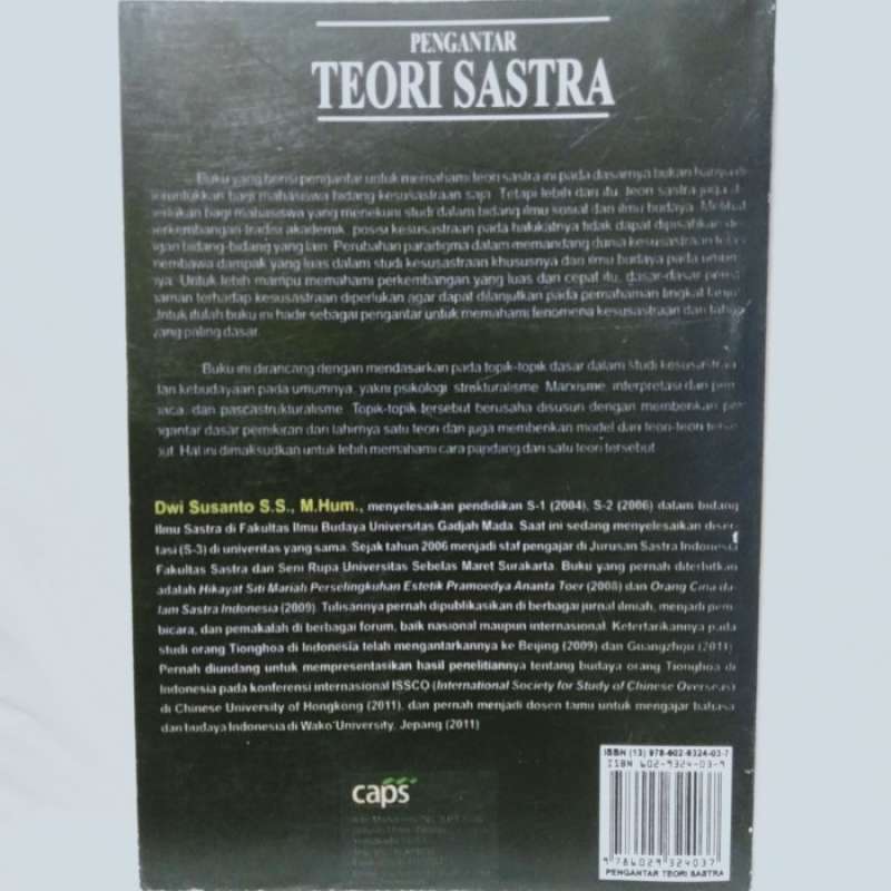Jual Buku Pengantar Teori Sastra Dwi Susanto Di Seller Velvet Store ...