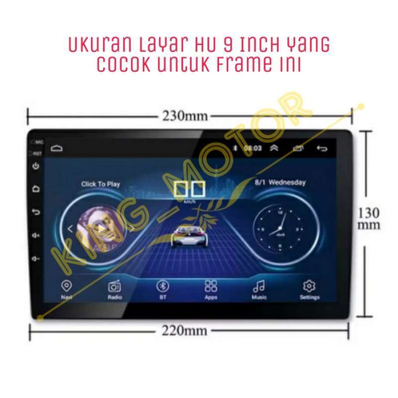 Promo Frame Head Unit 9 Inch Android Nissan March Diskon 33% Di Seller ...