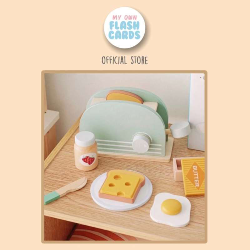 Jual Kabi My Little Bread Maker Wooden Toy Pretend Play Mainan Kayu ...