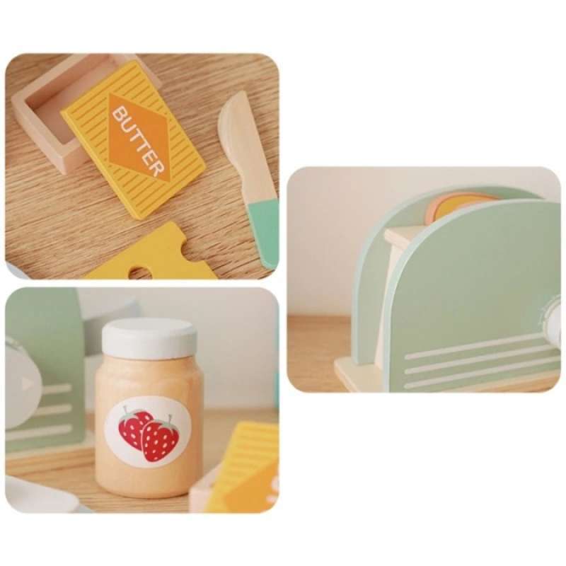 Jual Kabi My Little Bread Maker Wooden Toy Pretend Play Mainan Kayu ...