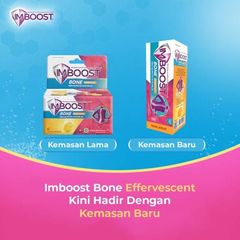 Jual Imboost Bone Effervescent Suplemen Kesehatan Tulang - @8 Tablet Di ...