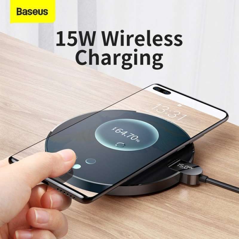 Jual Baseus Digital Led Display Gen 2 Wireless Charger 15w Cced01 Di ...