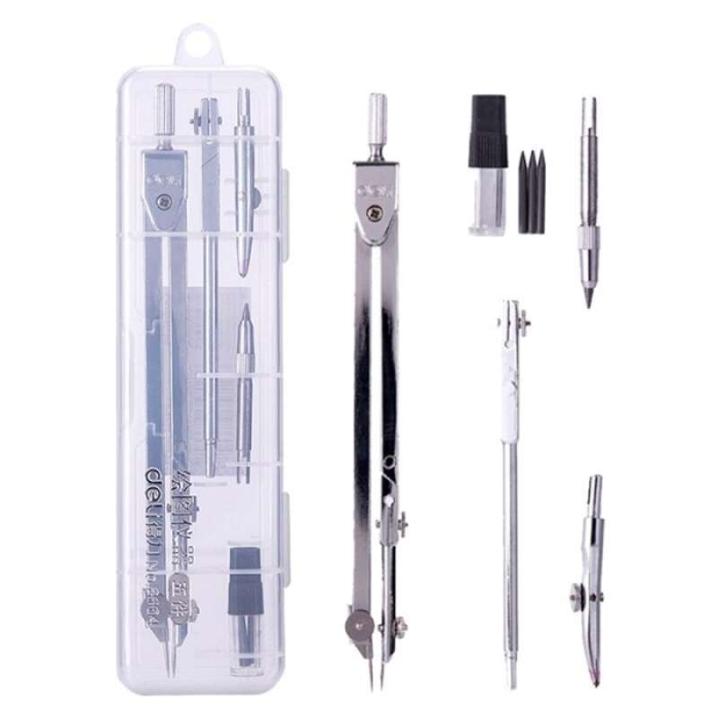 Jual Jangka Metal Besi Deli 8604 Set 5 Compass Stainless Jangka Set Di ...