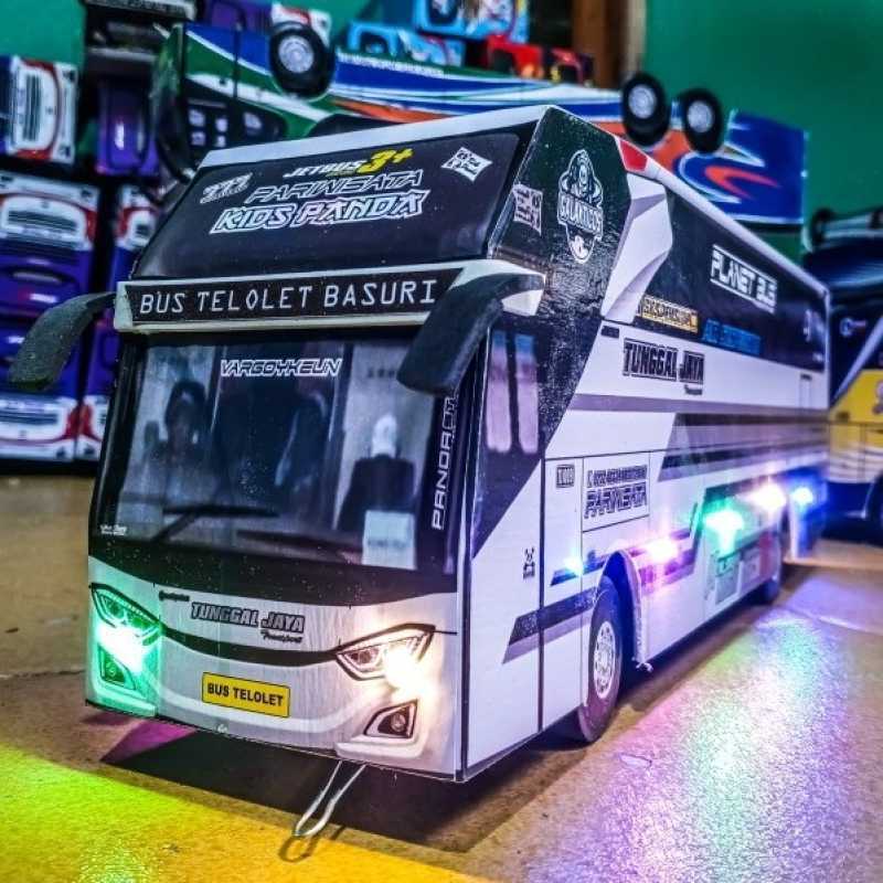 Jual Mainan Miniatur Bus Telolet Basuri Kids Panda 30 Nada Panjang 45cm ...