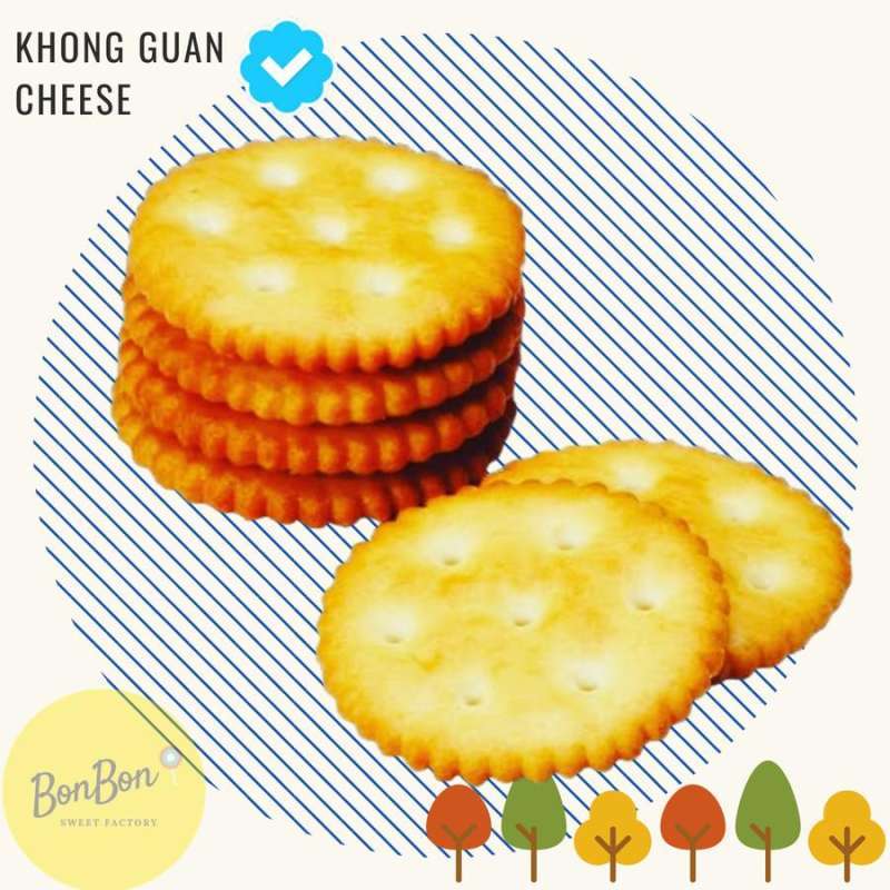 Jual Biskuit Khong Guan Cheese Crackers Biscuits / Biskuit Keju Bulat ...