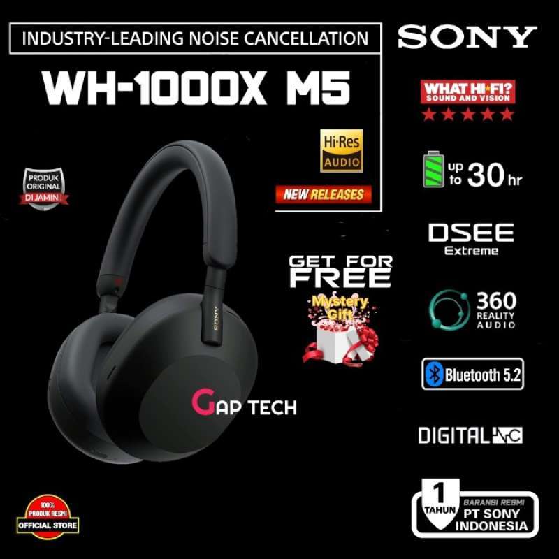 Jual Sony Wh 1000xm5 / Wh1000xm5 / Wh 1000x M5 Nc Wireless Headphone Di ...