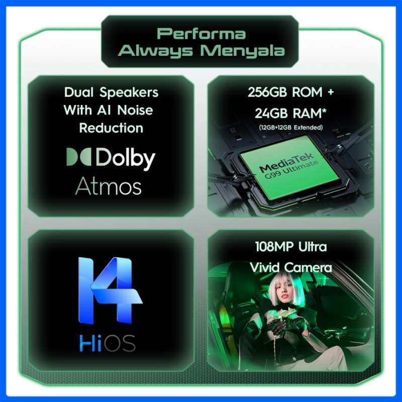 Promo Tecno Pova 6 8/256gb & 12/256gb, 70w Ultra Charger 6000 Mah ...