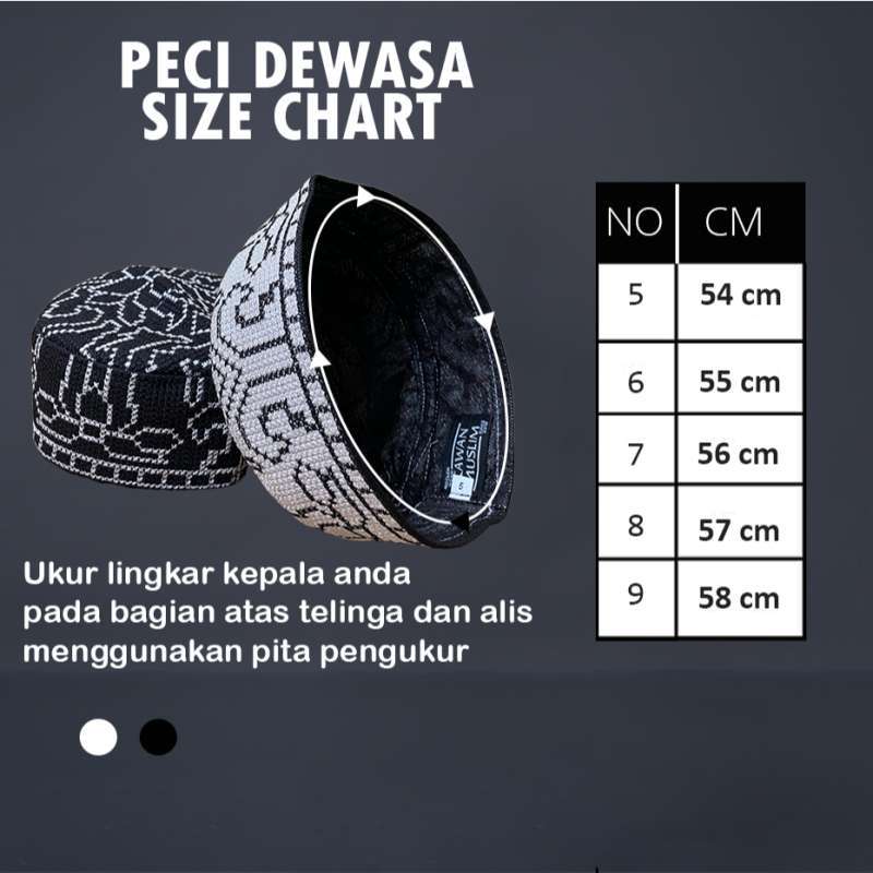 Jual Kawan Muslim - Peci Kopyah Solat Pria Dewasa Model Pakistan Full ...