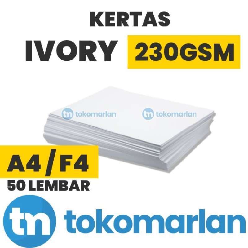 Jual Kertas Ivory Tebal 50 Lembar / Undangan / Kartu Nama / Sampul Buku / Di Seller Kingyo ...