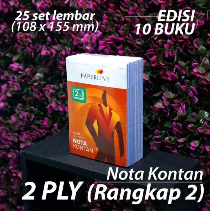 Jual [10 Buku] Buku Nota Kontan 2 Ply Paperline - 108 X 155 Mm - Rangkap 2 Di Seller Sunshop ...