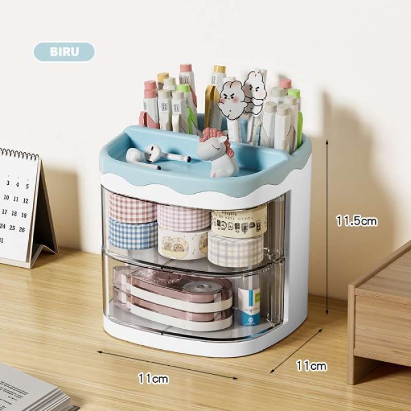 Jual Rak Tempat Alat Tulis Kotak Laci Penyimpanan Pensil Pulpen ...