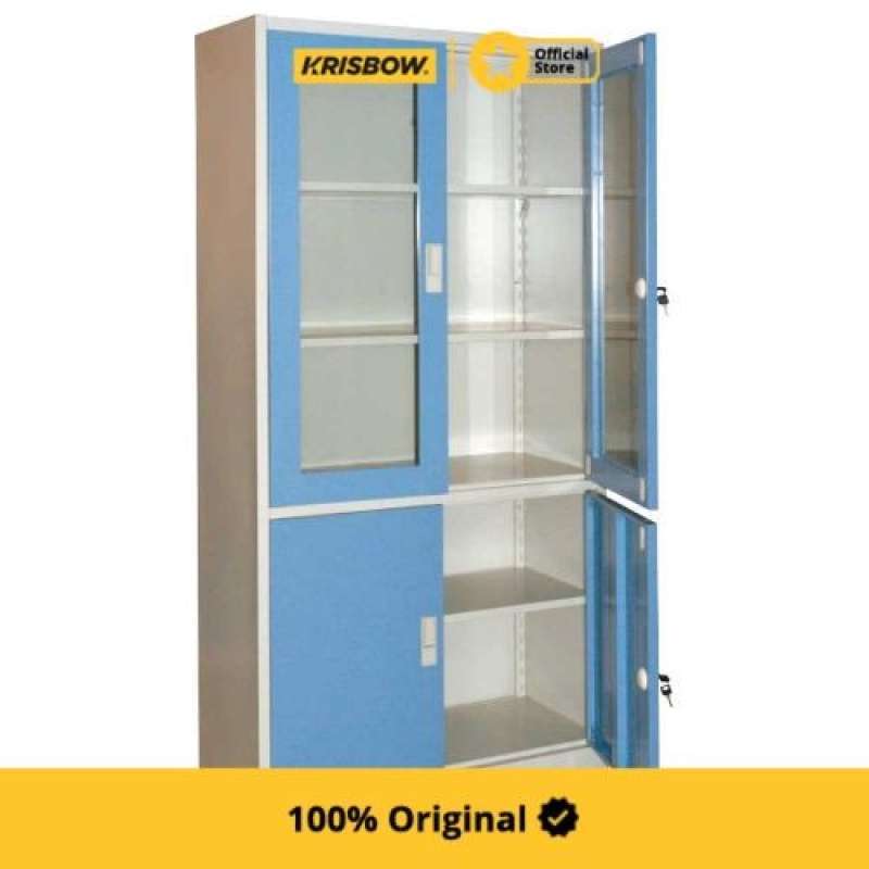 Jual Krisbow File Cabinet Lemari Kantor 4 Pintu - Biru Di Seller Kingyo ...