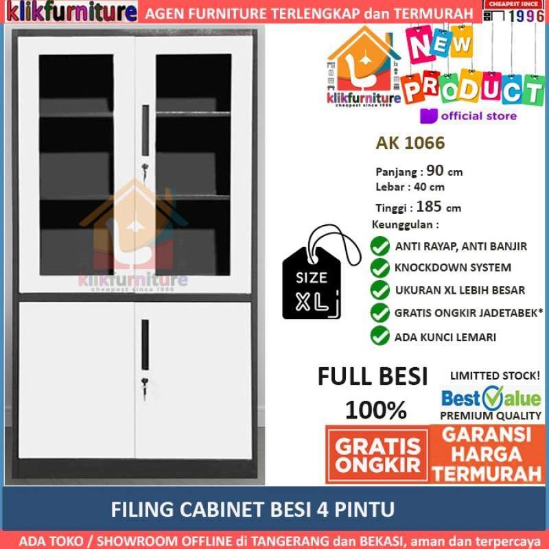 Jual Lemari Arsip Besi Filing Cabinet Besi Vp 005 Ukuran Besar 90cm Di ...