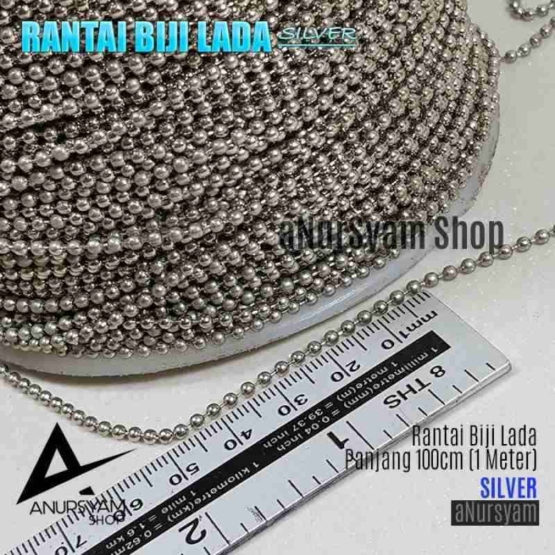 Jual Produk Rantai Biji Lada Silver Nikel 2mm Panjang 1 Meter / Rantai ...