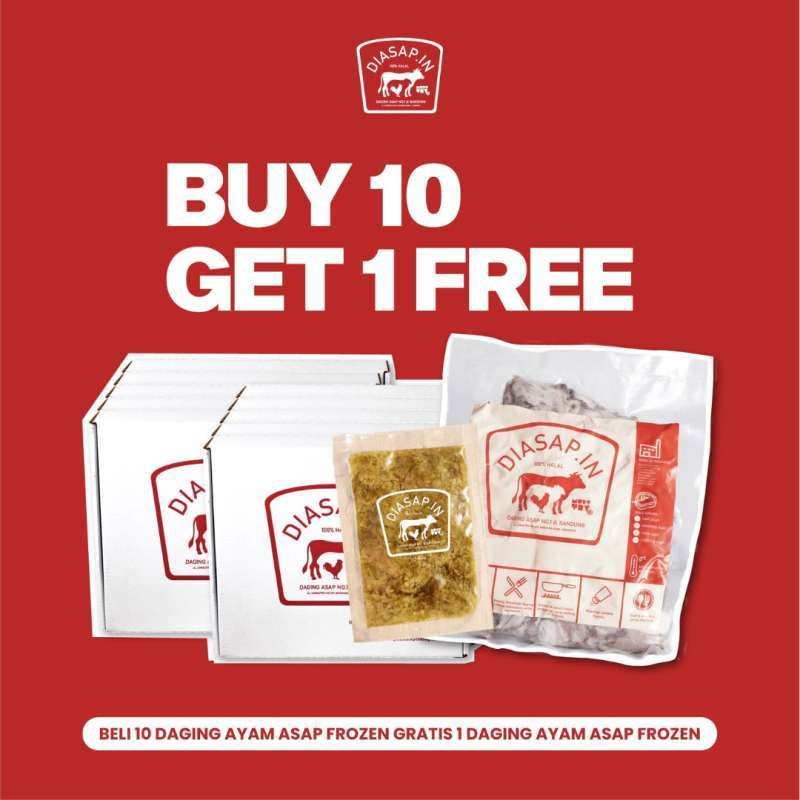 Promo Diasapin Promo Sei Sapi Ayam Frozen Buy 10 Get 1 Free Bundling ...