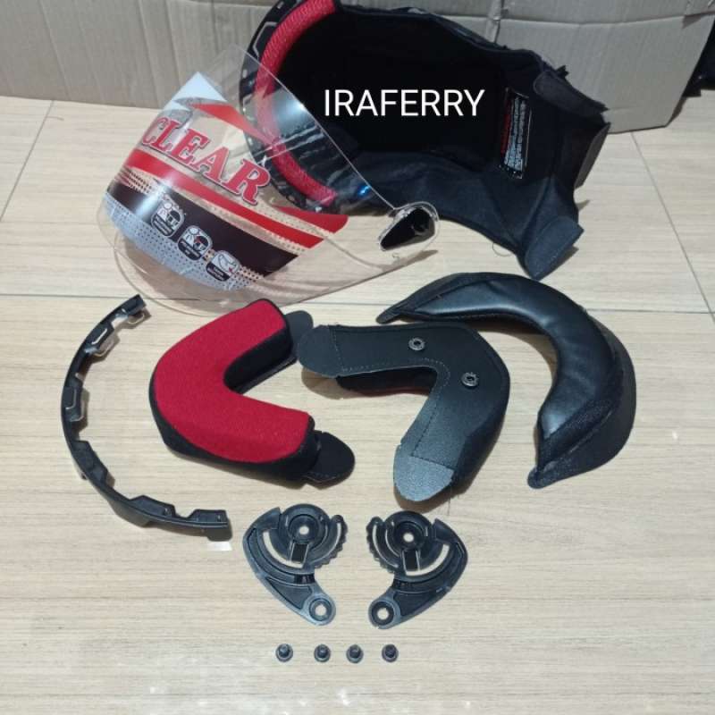 Promo Paket Komplit Busa Dan Kaca Visor Helm Nhk R 6 R6 Warna Bening ...