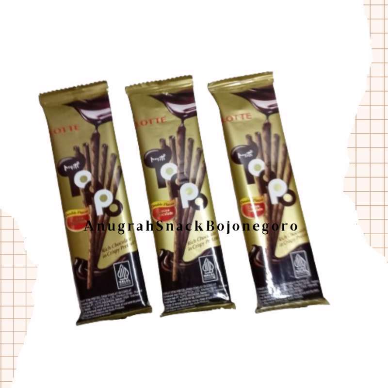 Jual Lotte Toppo Biskuit Stik Pretzel 17gr X 12 - Cocoa Chocolate Di ...
