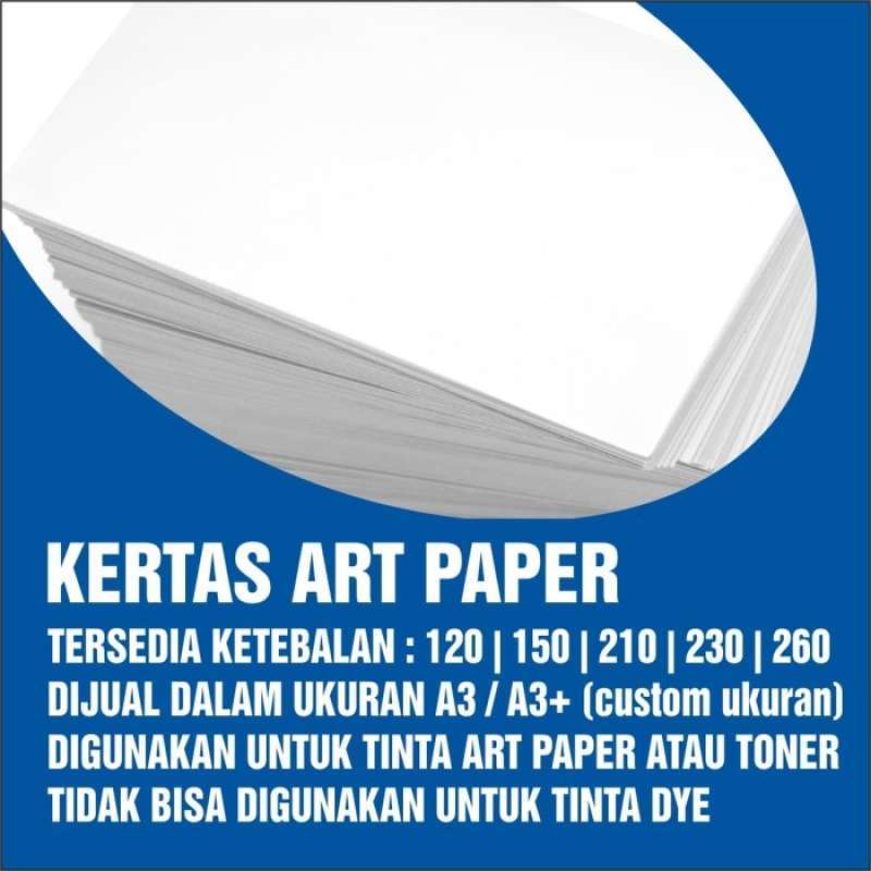 Jual Kertas Art Paper / Art Carton A3 / A3+ 210 Gsm 250 Lembar / Pak Di ...