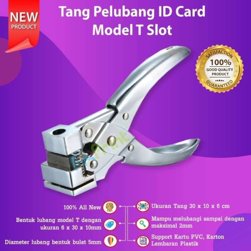 Jual Tang Pembolong Kartu Pvc, Karton, Lembaran Plastik Model T Slot Di ...