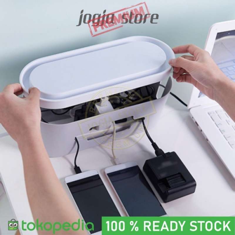 Jual Kotak Organizer Kabel Charger Box Perapih Kabel Meja Kerja Cord ...