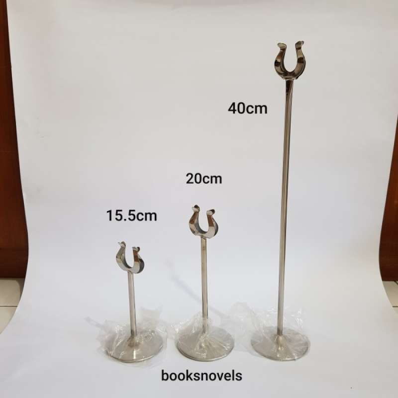 Jual Table Number Stand Clip Holder Tiang Penjepit Nomor Meja 15 20 ...