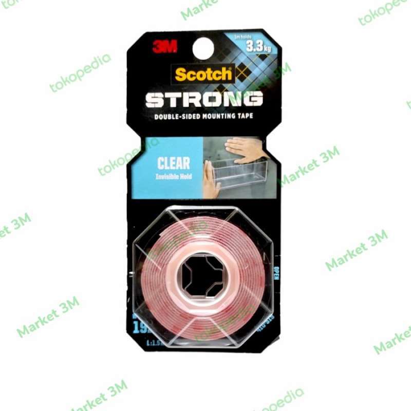 Jual 3m Scotch Strong Clear / Double Tape 3m Strong Clear - 19mm X 1,5m Di Seller Sunshop ...