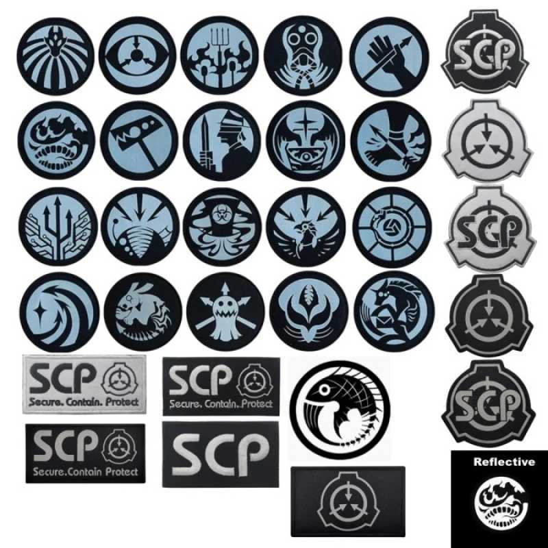 Jual Nine Tailed Fox Reflective Magic Patch Scp Foundation Logo ...