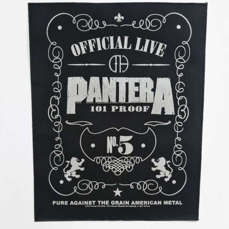 Jual Official Pantera - 101% Proof Back Patch Di Seller Regstore ...