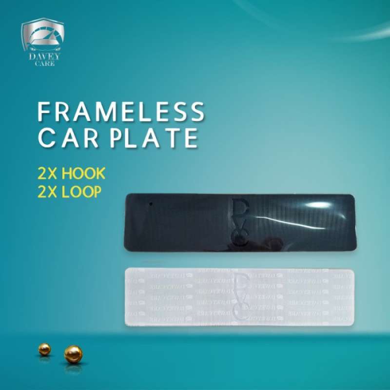 Jual Davey Care Frameless License Plate Holder Plat Mobil Di Seller ...