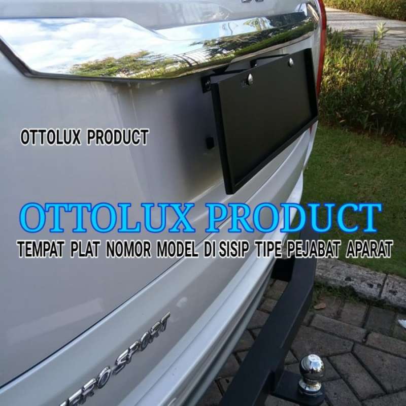 Jual Dudukan Plat Nomor Mobil Model Aparat Pejabat Hitam Dan List ...