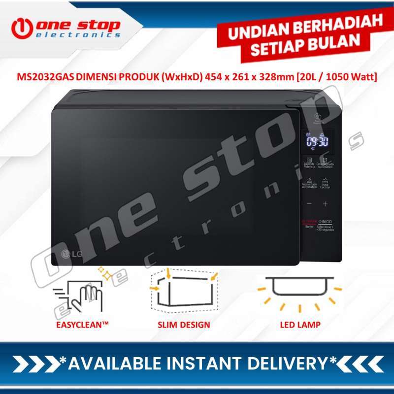Jual [garansi Resmi] Lg Ms2032gas Microwave Oven Solo Neochef 20 Liter ...