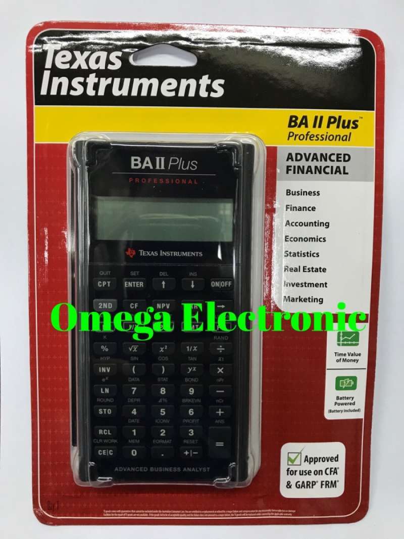 Promo Texas Instruments Ba Ii Plus Fessional Financial Calculator ...