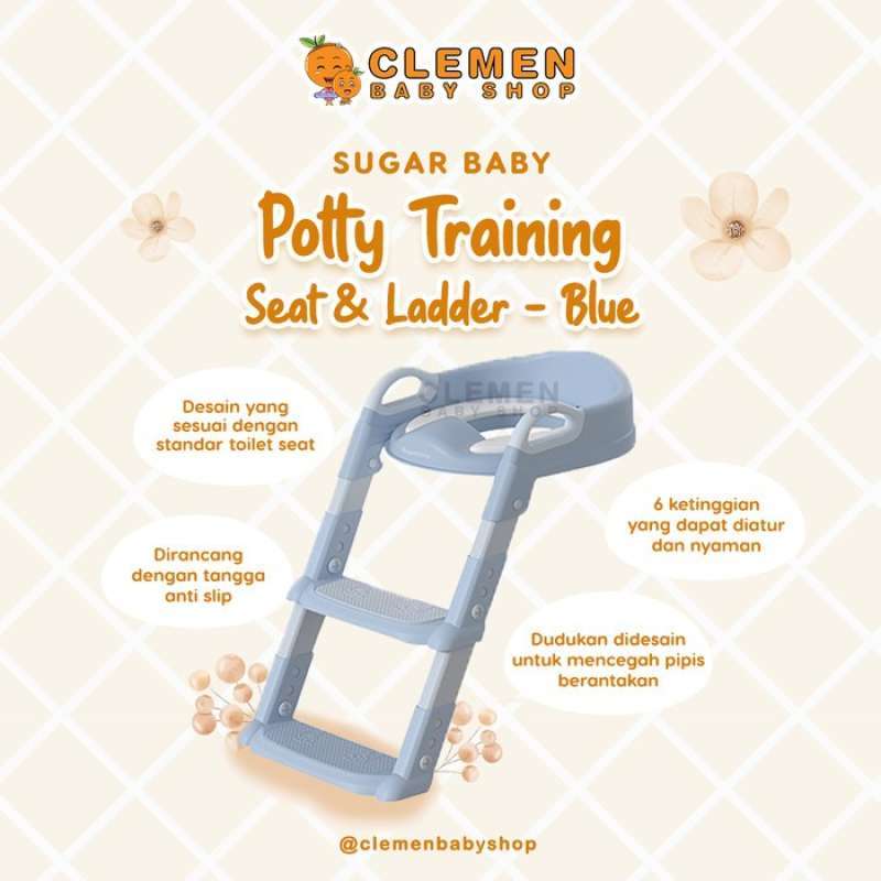Jual Sugar Baby Potty Training Seat & Ladder (toilet Training Anak ...