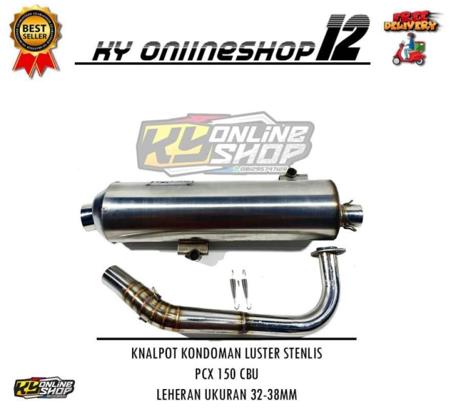 Promo Knalpot Kondoman Luster Full Stenlis Pcx 150 Cbu Vietnam / Rz Pro ...