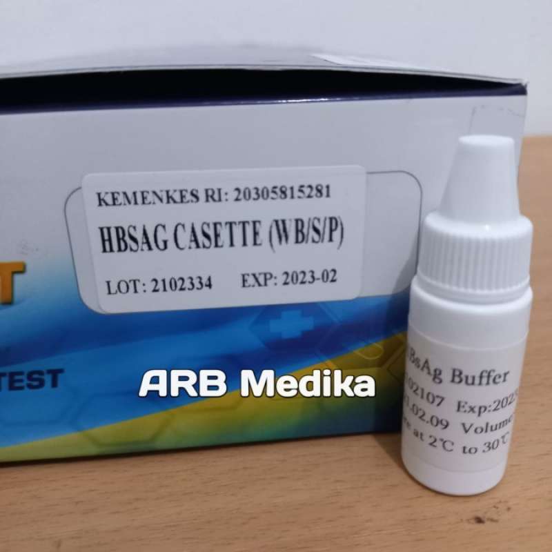 Promo Hbsag Cassette With Buffer - Tes Hepatitis B Glory Diagnostics ...