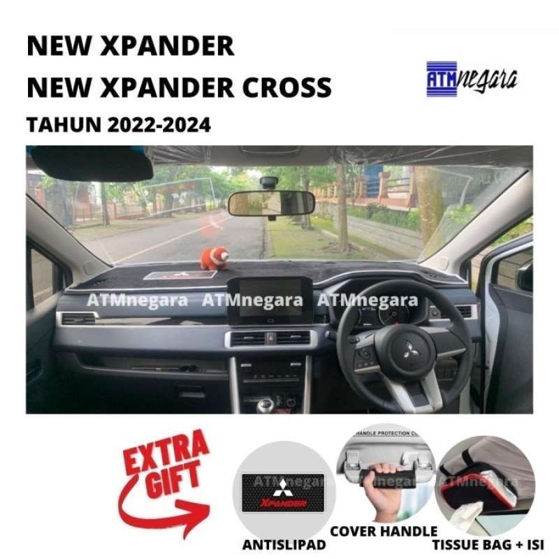 Promo Aksesoris Alas Cover Dashboard Mobil New Xpander / Xpander Cross Gen 2 - Tepi Putih, Bonus ...