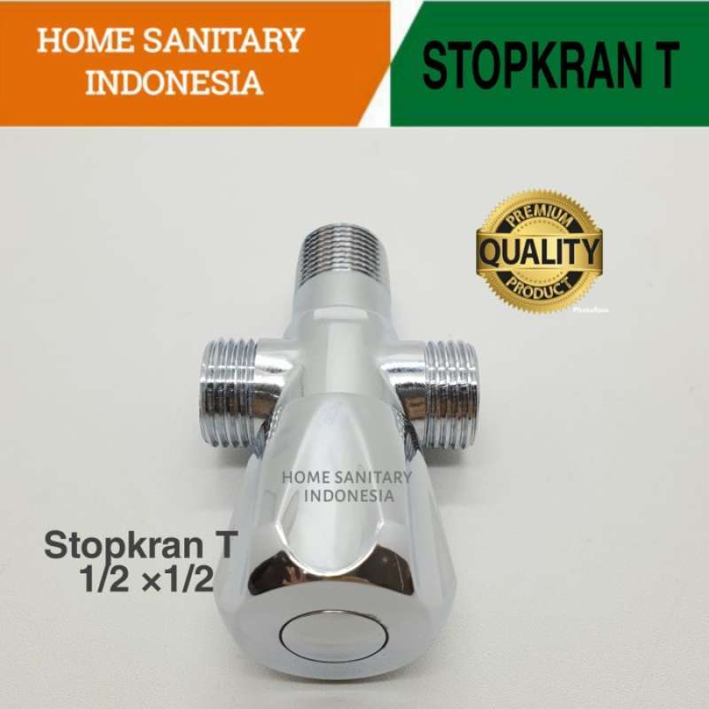 Promo Stopkran T Bt1918 1/2 Ã— 1/2 Stop Keran Air T Join Kuningan Tebal Diskon 23% Di Seller ...
