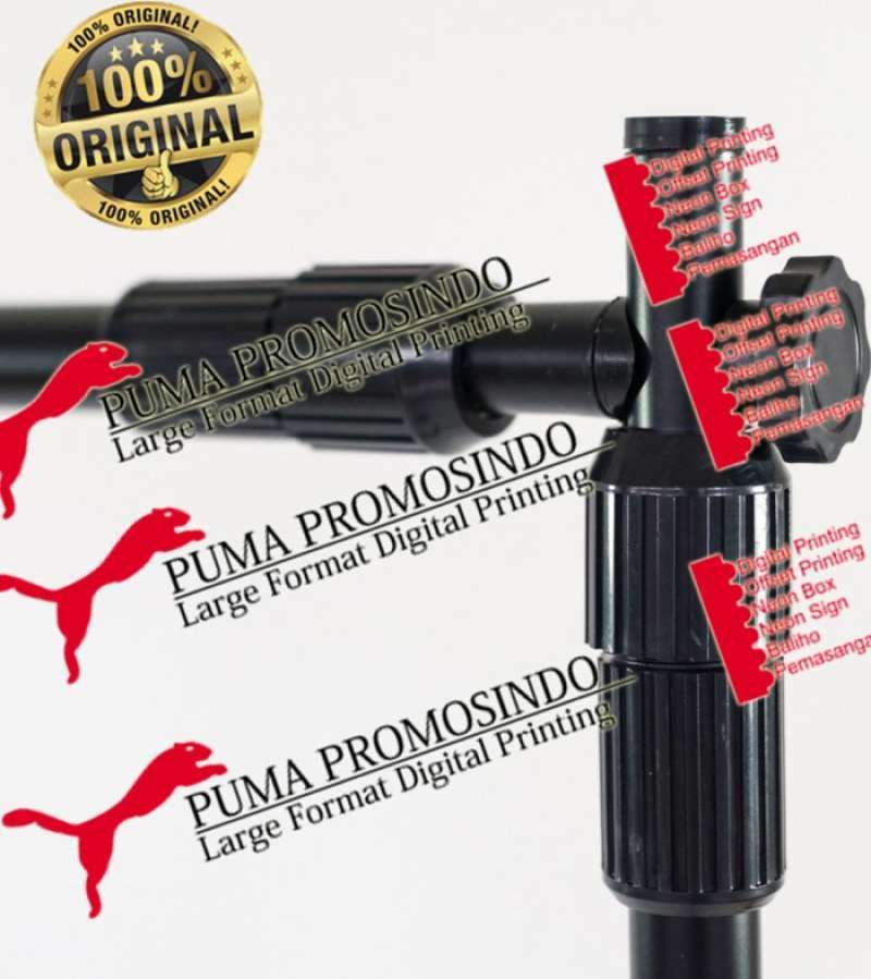 Jual Backwall /jumbo Banner Stand Uk 3x3/backdrop/tripod Banner 3x3 Di ...