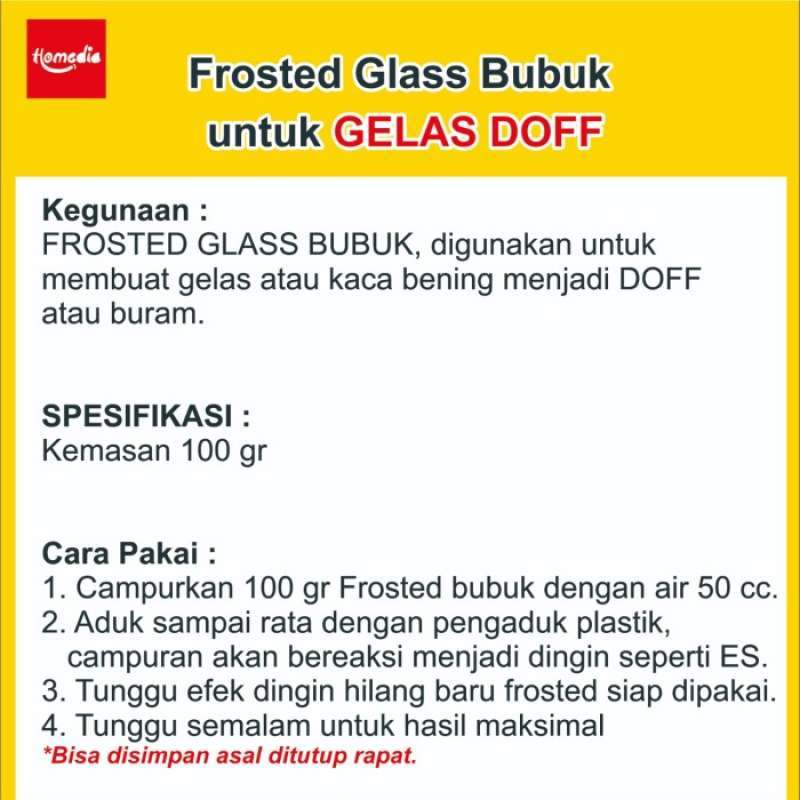 Jual Etsa Gelas Etsa Kaca Frosted Glass Bubuk Untuk Gelas Doff Di ...