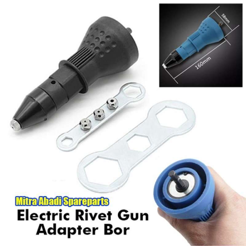 Jual Electric Rivet Gun Adapter Converter Bor Listrik Drill Screwdriver ...