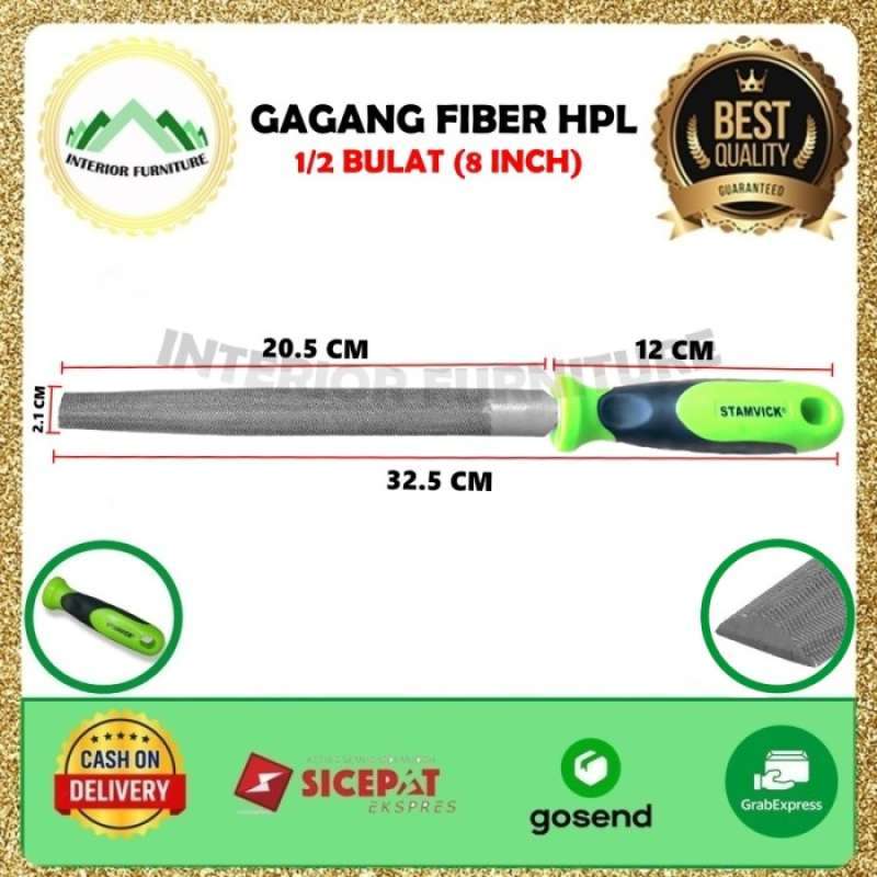 Jual Kikir Besi Kikir Hpl Setengah Bulat Gagang Fiber 8inchi Dan 10 ...